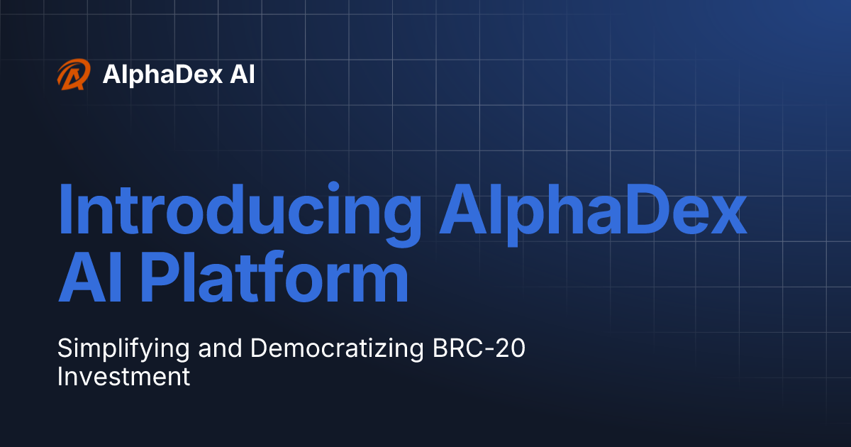 Introducing AlphaDex AI Platform | AlphaDex AI